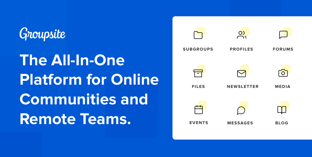 Online Community Building Software | Features | Groupsite